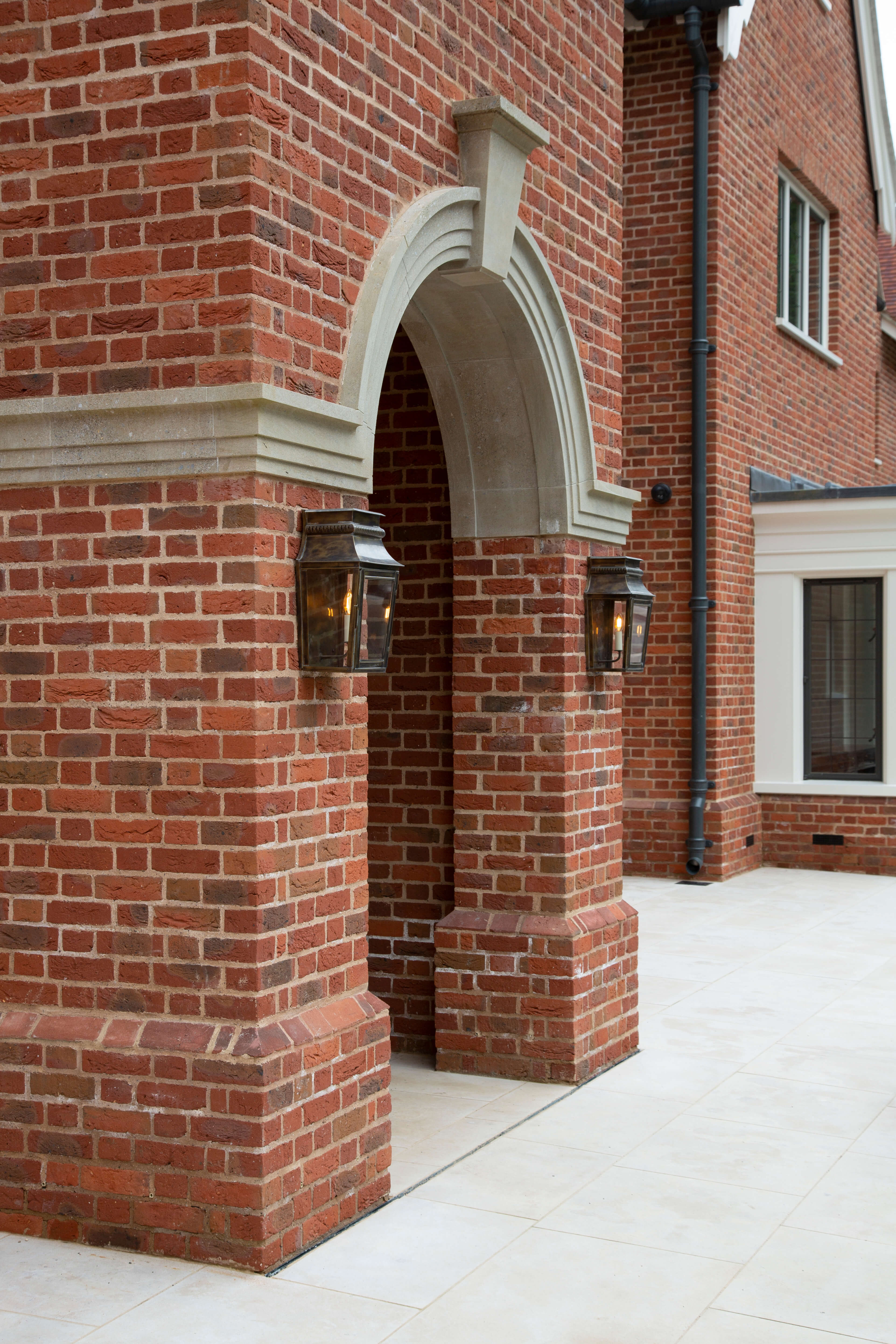 Bespoke outdoor lanterns for a new country house