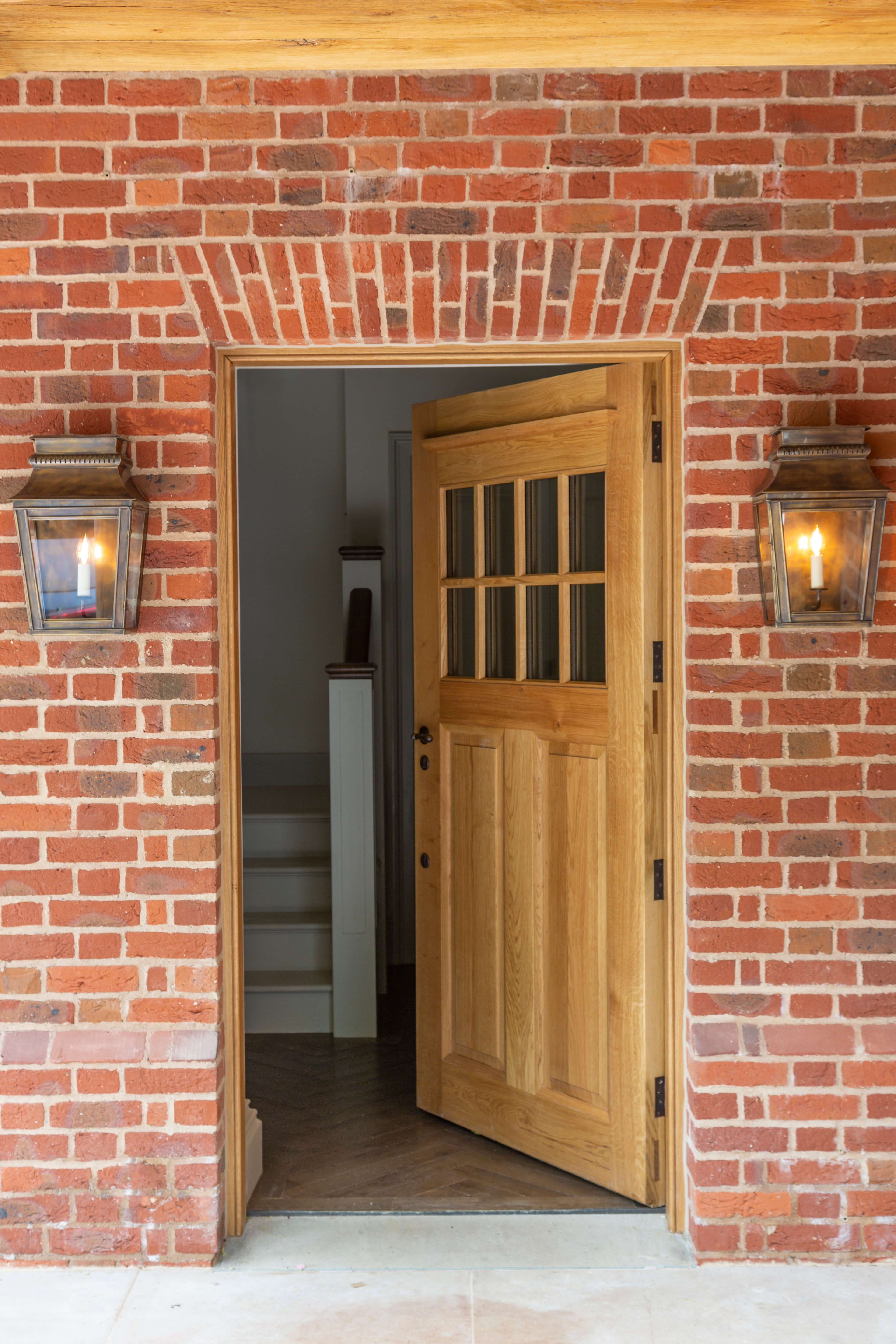 Bespoke outdoor lanterns for a new country house