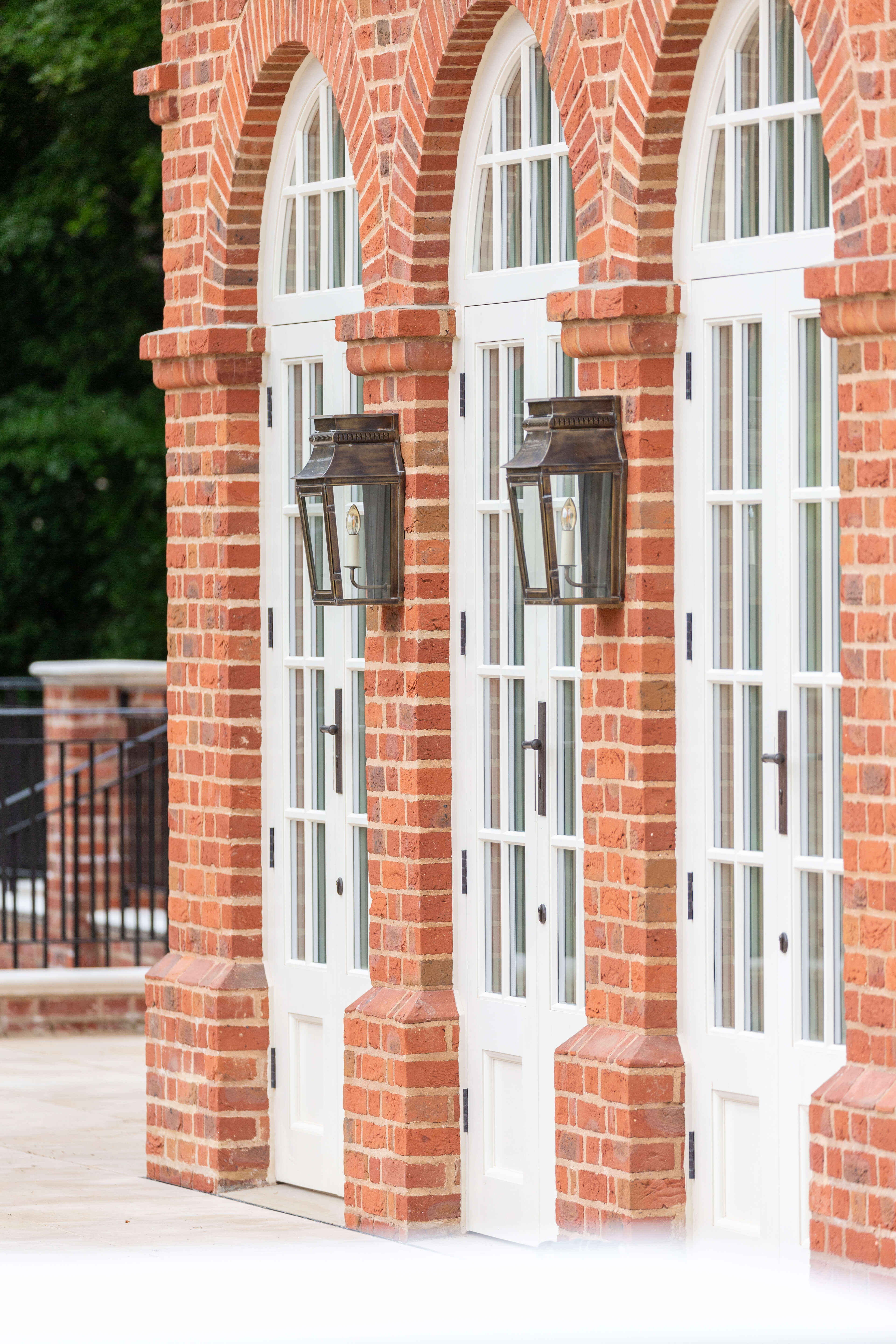 Bespoke outdoor lanterns for a new country house