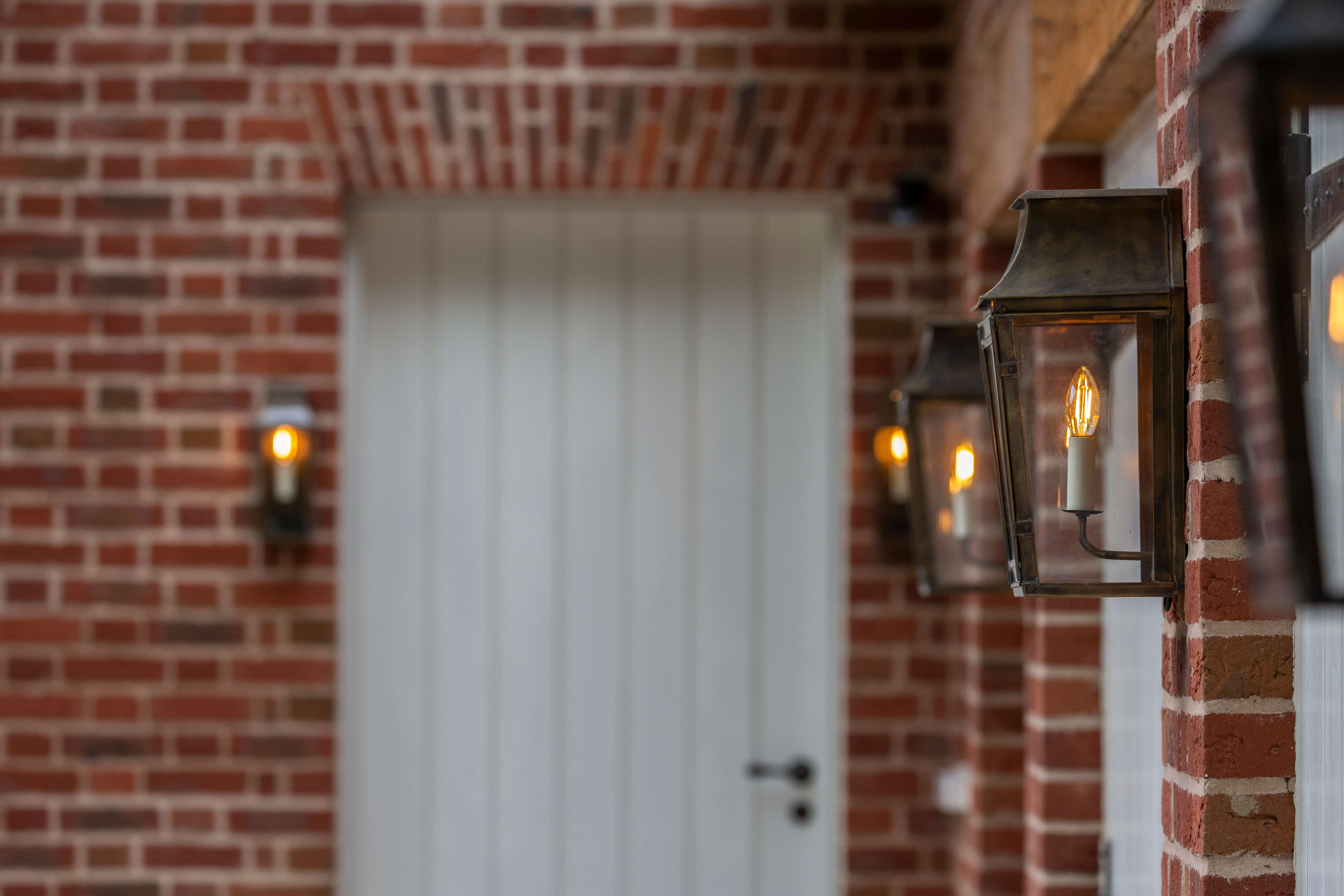 Bespoke outdoor lanterns for a new country house