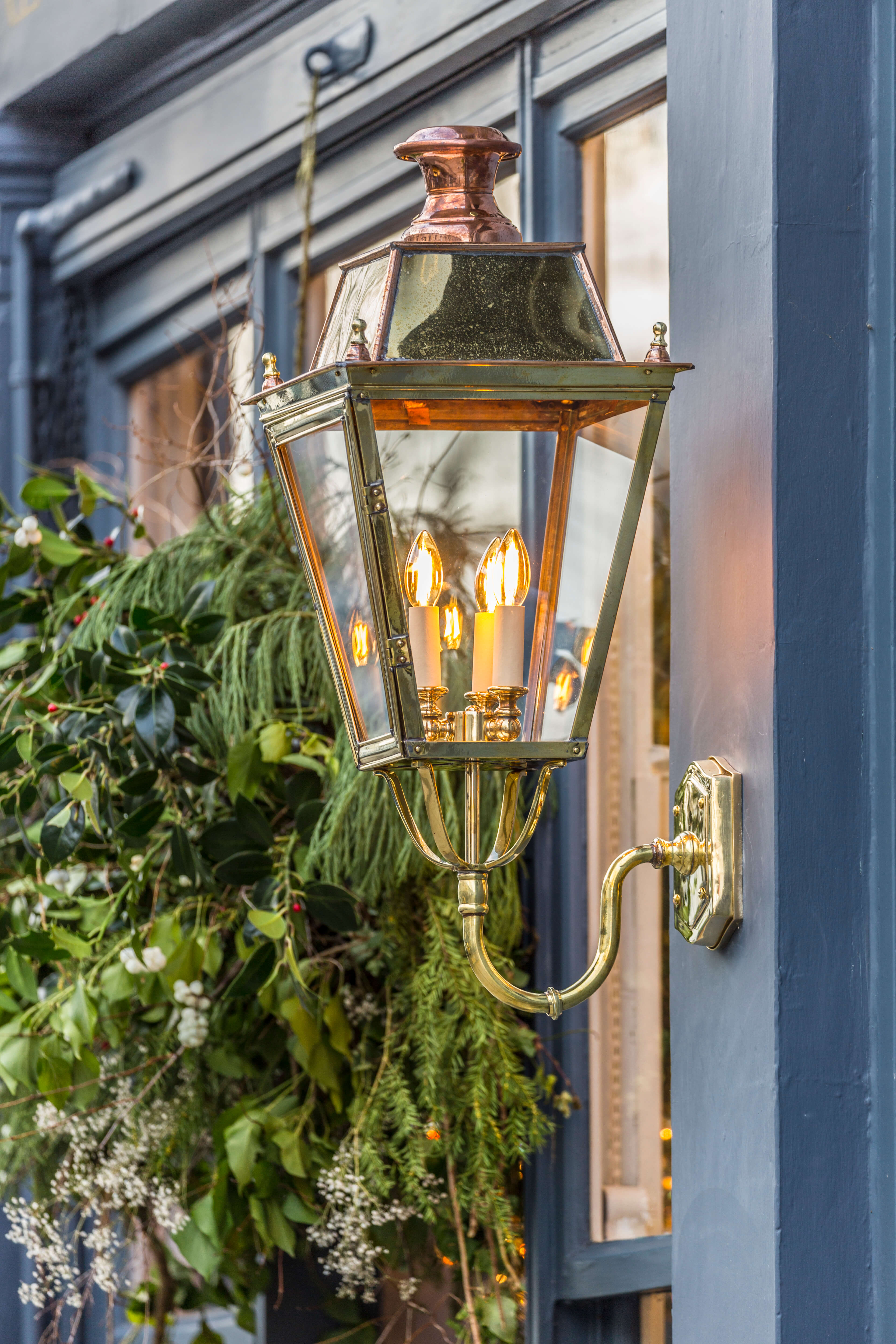 Battledown Pillar Lantern Tall Triple Bulb