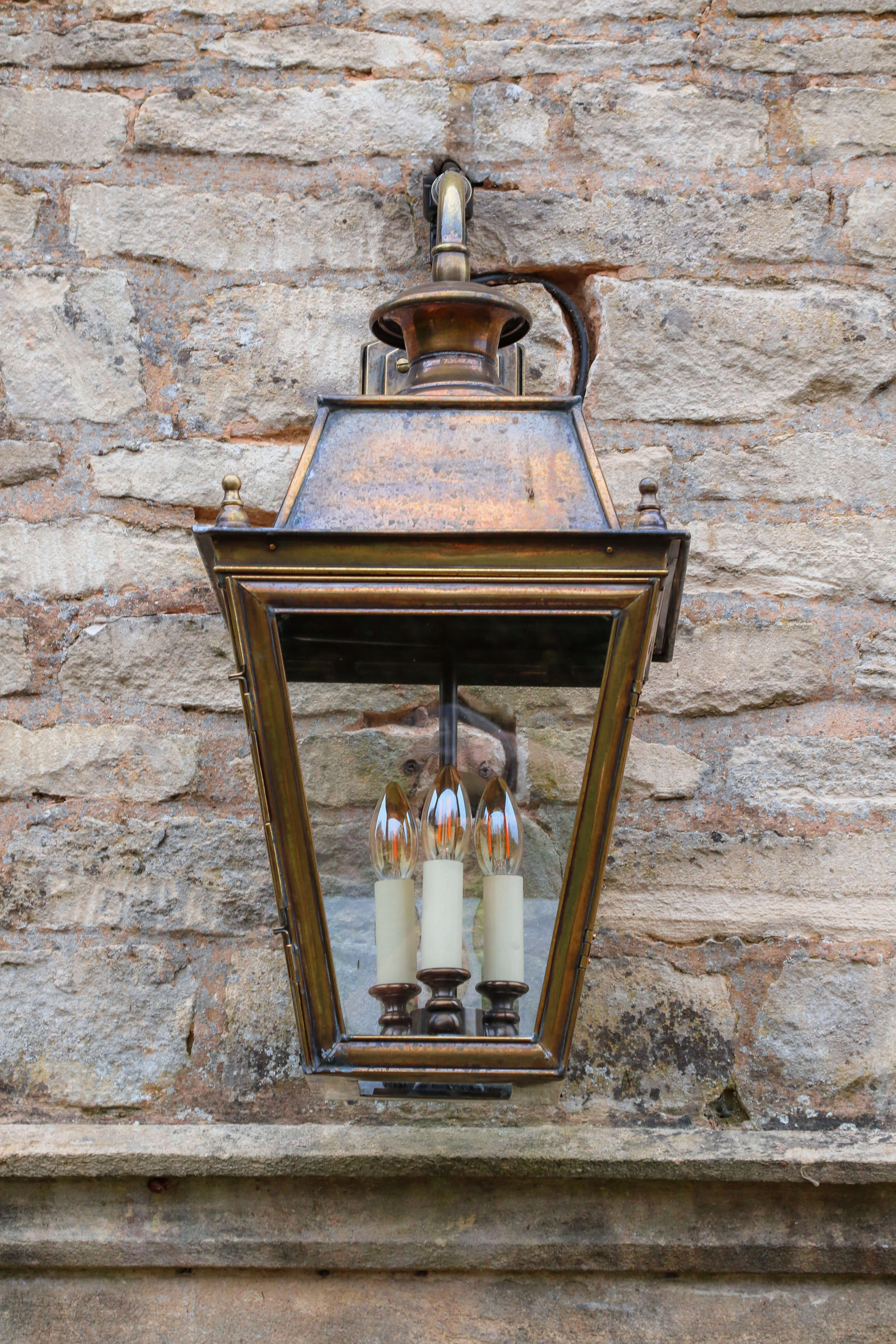 Battledown Pillar Lantern Short Single Bulb